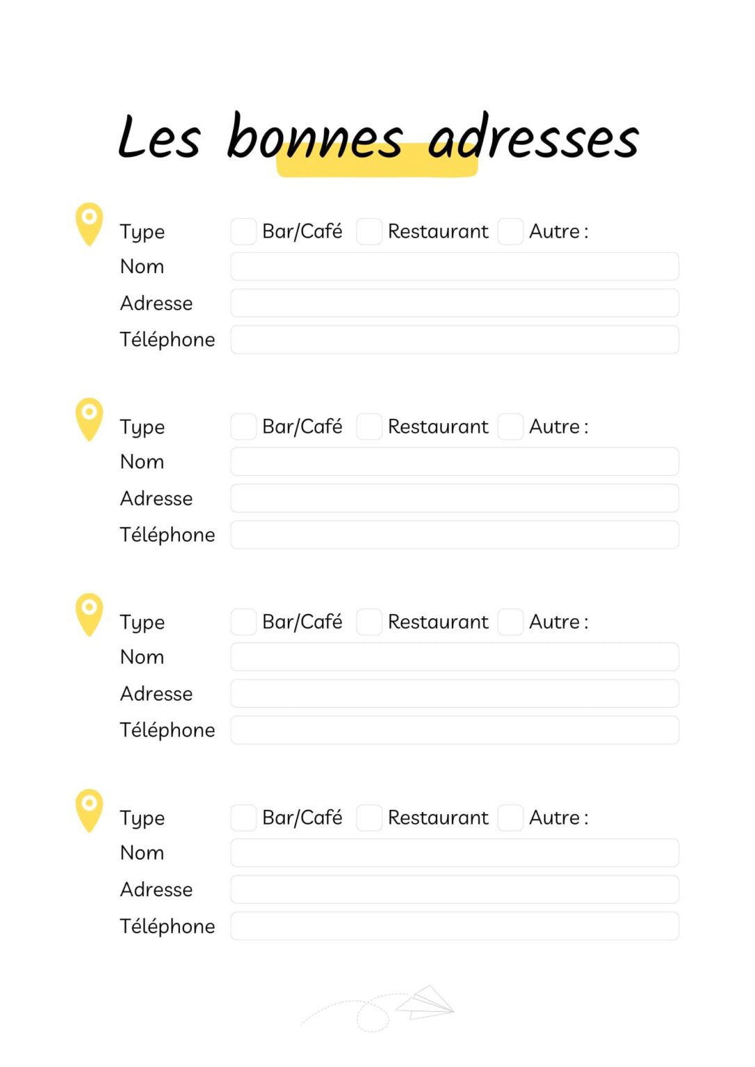Le carnet de voyage à imprimer gratuitement - Wanderlust Vibes