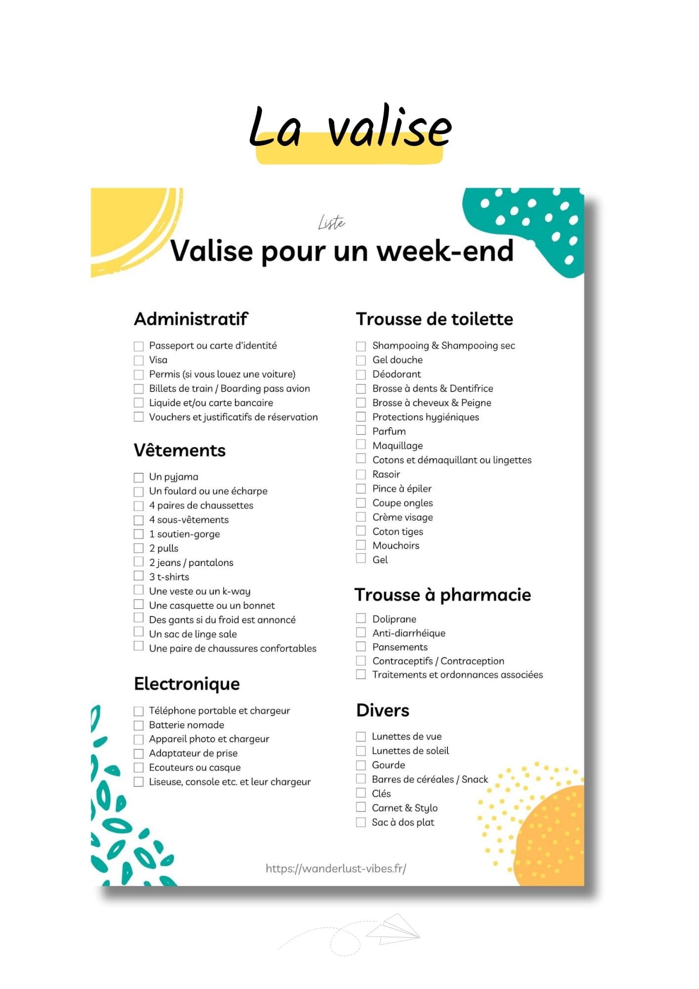 Le carnet de voyage à imprimer gratuitement - Wanderlust Vibes